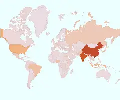 Current World Population by Country (2026) - Geodatos